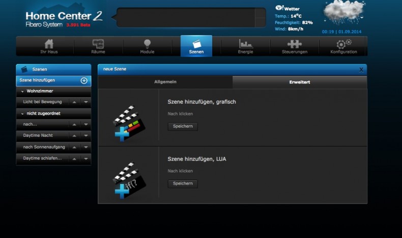 Licht & Schatten - Fibaro Szene: Licht an solange Bewegung
