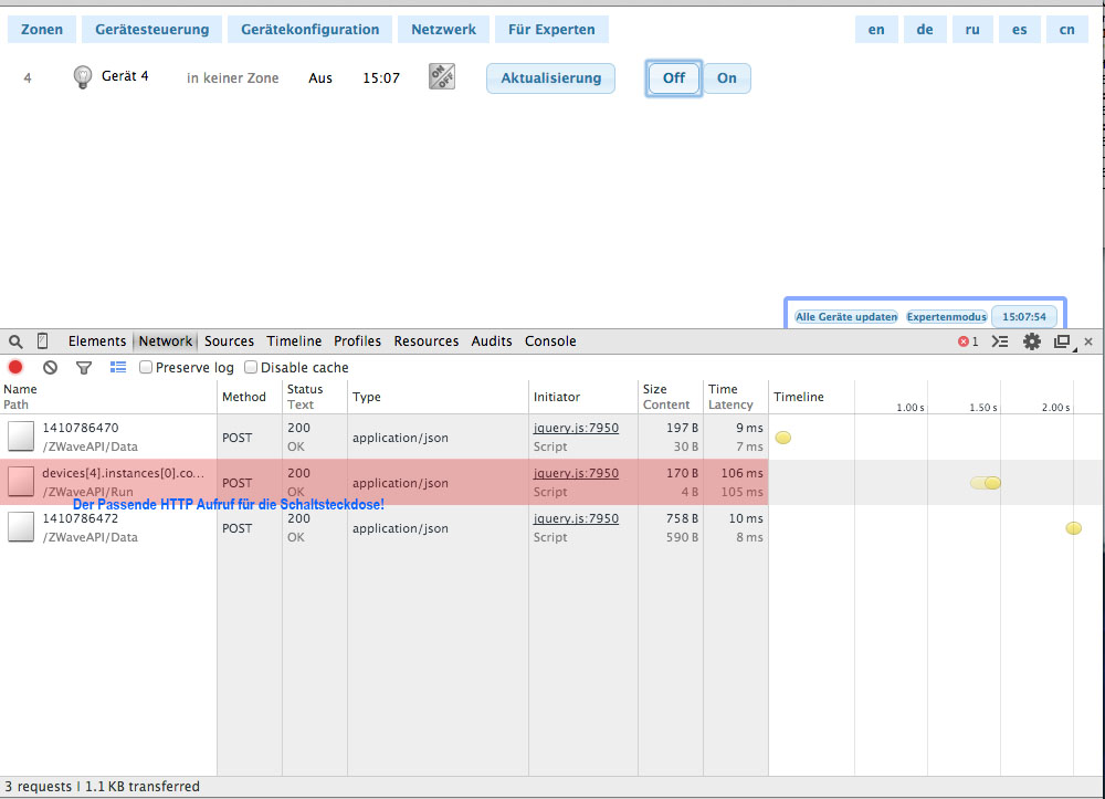 Z-Way auf dem Raspberry: Die Software und die API