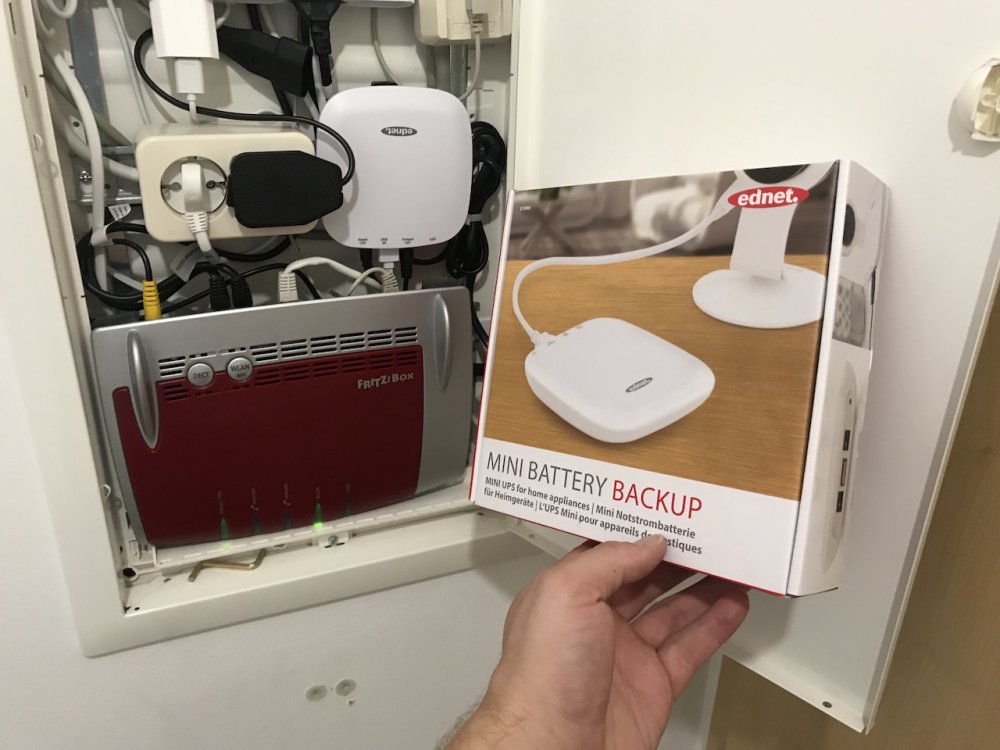 Ednet Mini USV für Router und Smart Home Zentrale im Test | SmartHome Blog